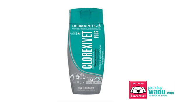 SHAMPOO DERMATOLÓGICO CLOREXIVET PLUS 350 ML. – petshopwaou