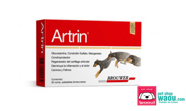 ARTRIN CAJA 30 TABLETAS PALATABLES (Regenerador del cartílago articular ...
