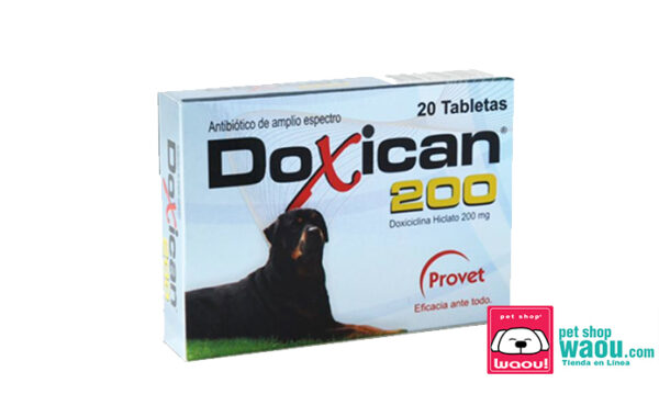 ANTIBIOTICO DOXICAN 200MG CAJA 20 TAB. – petshopwaou
