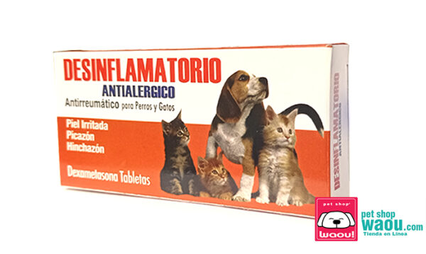 DEXAMETASONA TABLETAS ANTIALERGICO PARA PERROS Y GATOS 20 TABLETAS ...